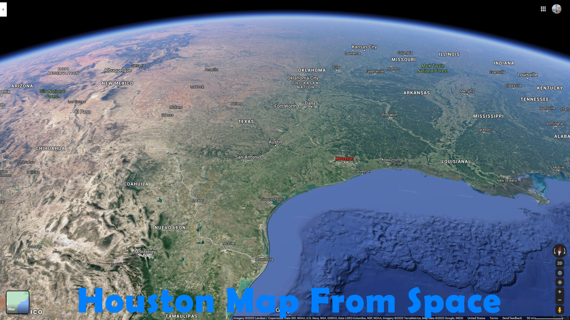 Houston, Texas Map