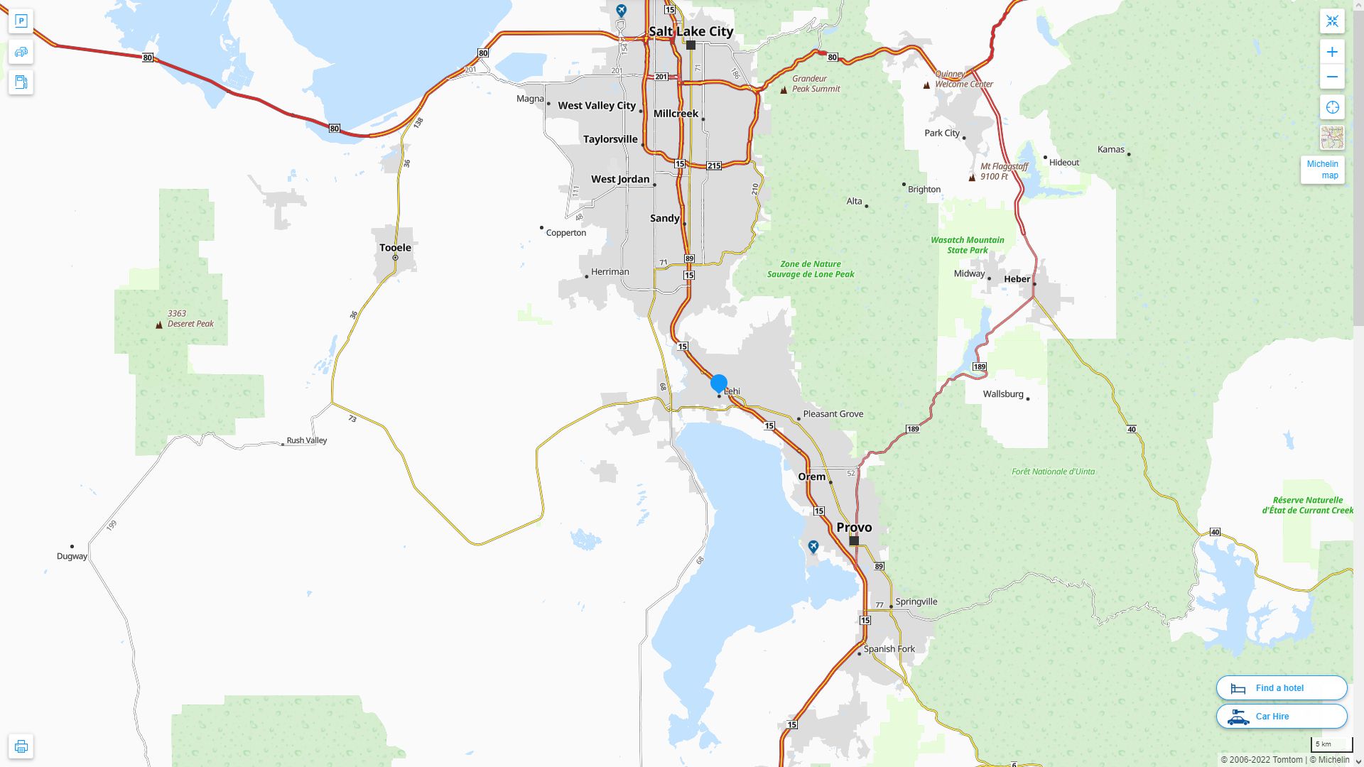 Lehi Utah Map - United States