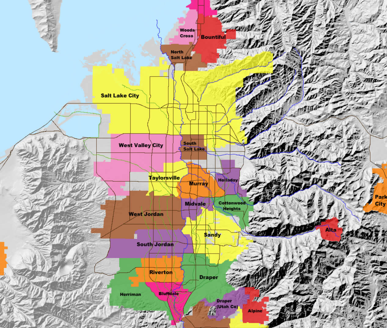 West Valley City Utah Map - United States