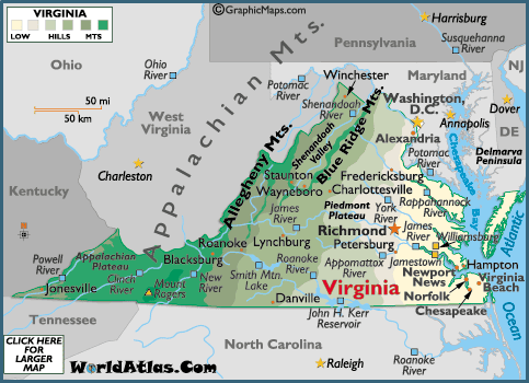Richlands Virginia Map - United States