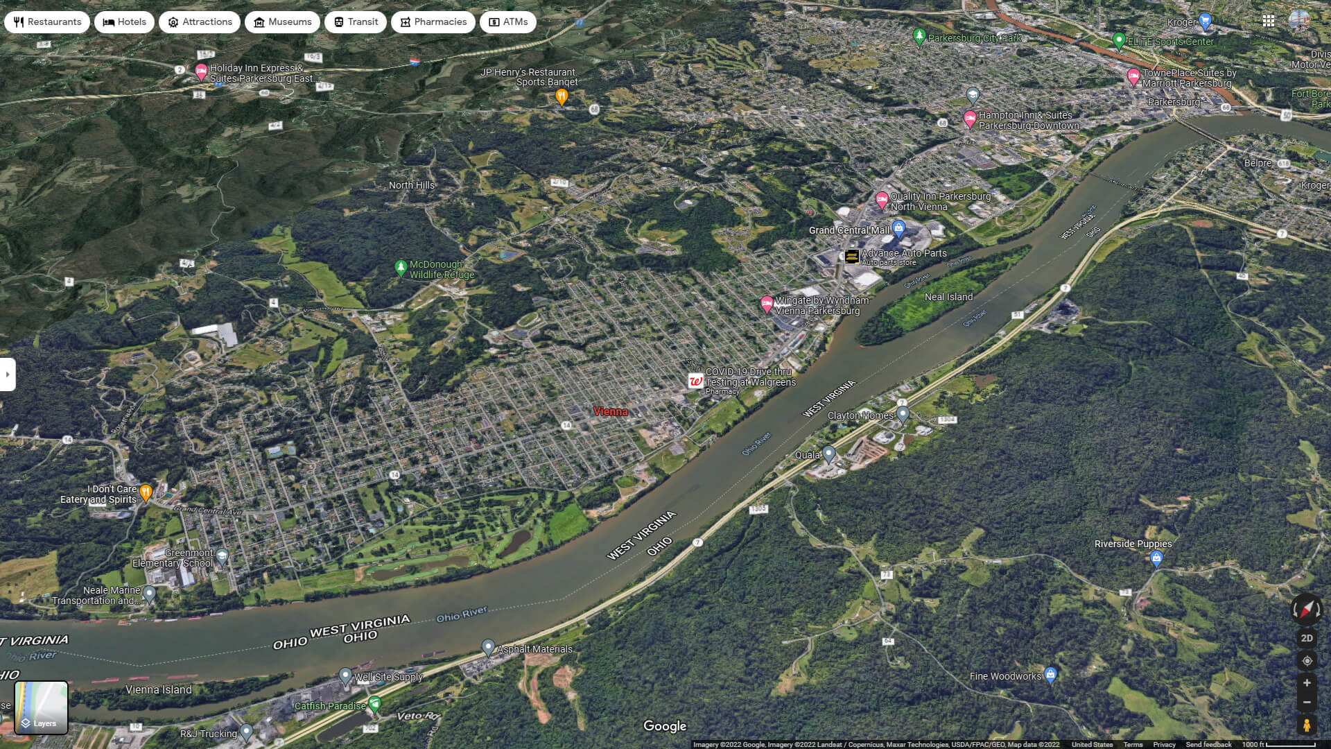 Vienna, West Virginia Map