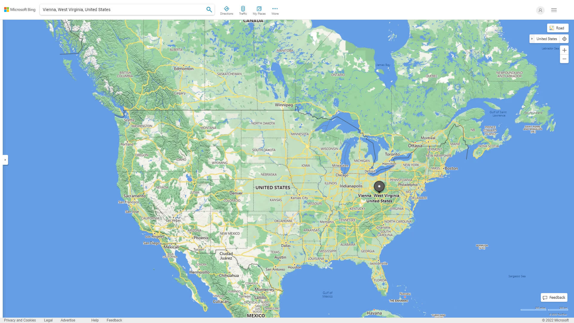 Vienna, West Virginia Map