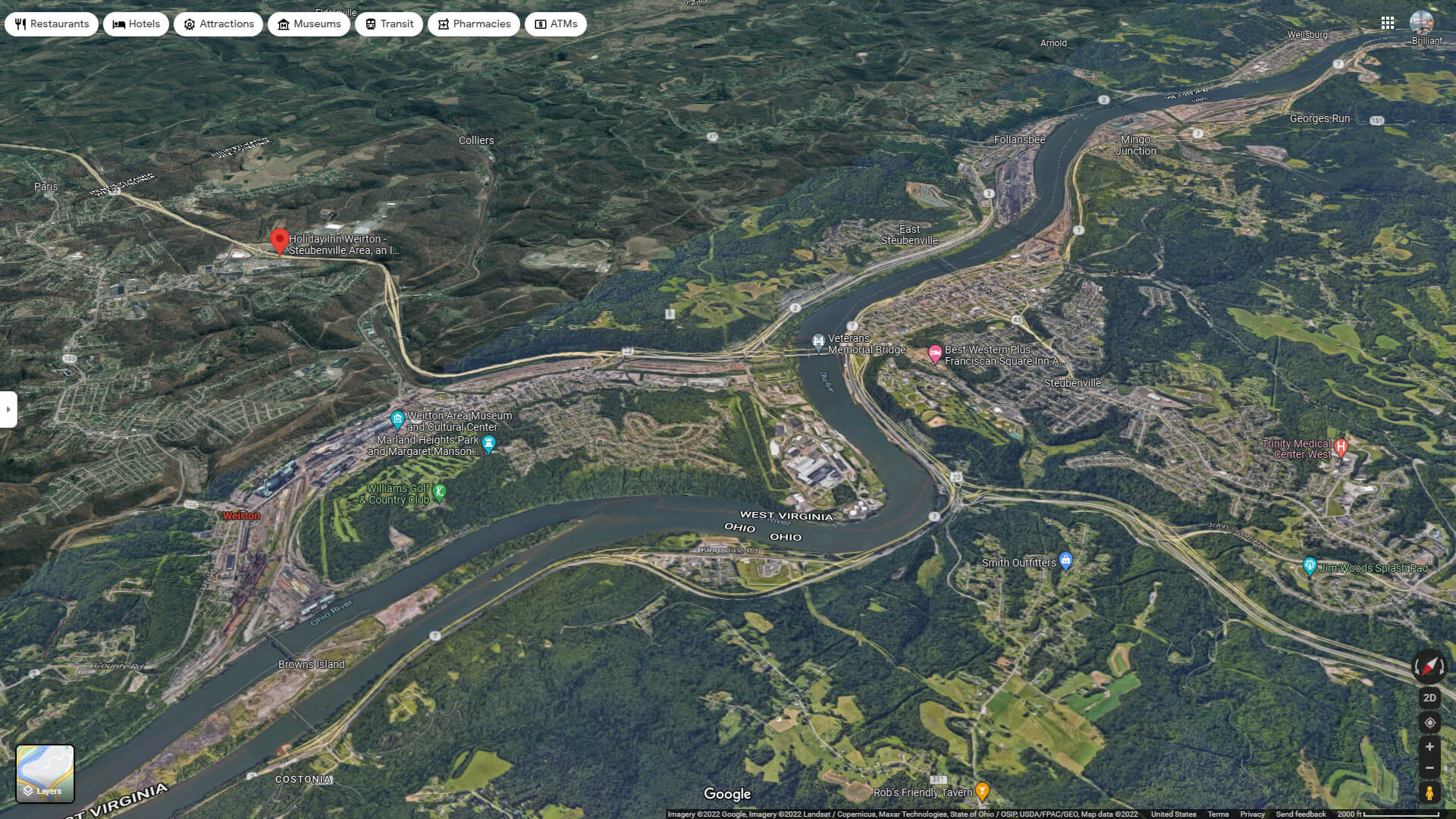 Weirton West Virginia Map