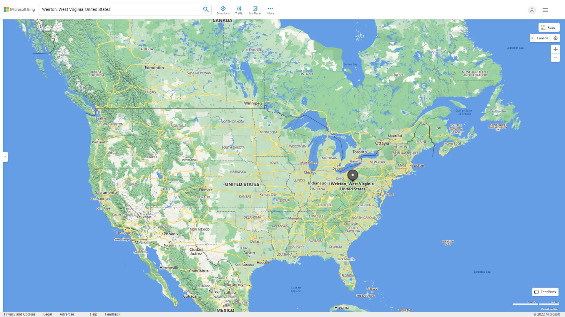 Weirton West Virginia Map
