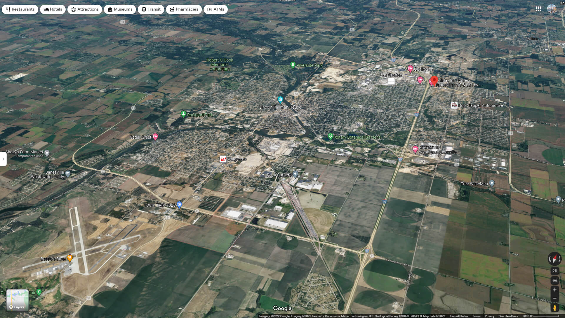 Janesville, Wisconsin Map