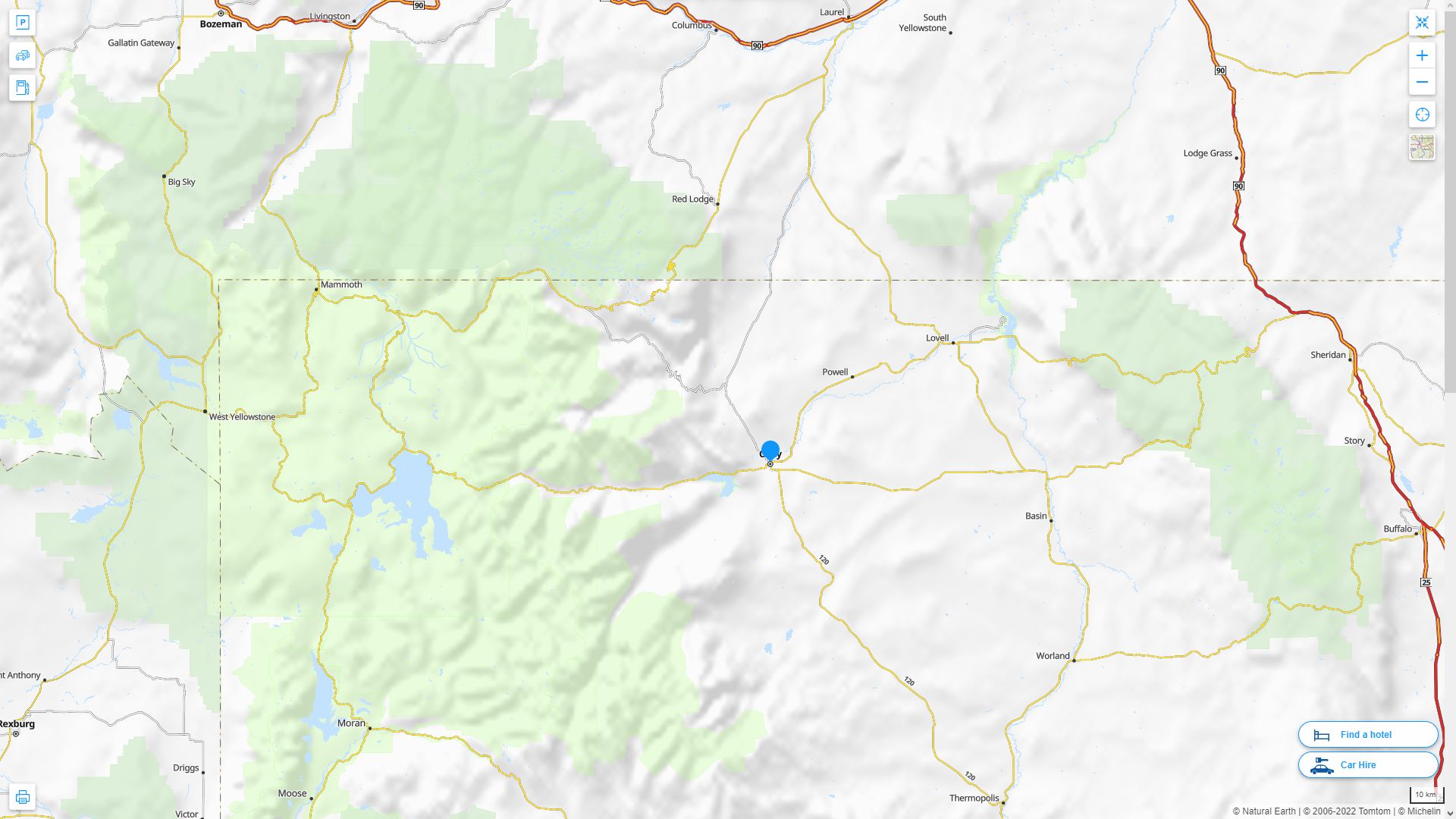 Cody Wyoming Map - United States