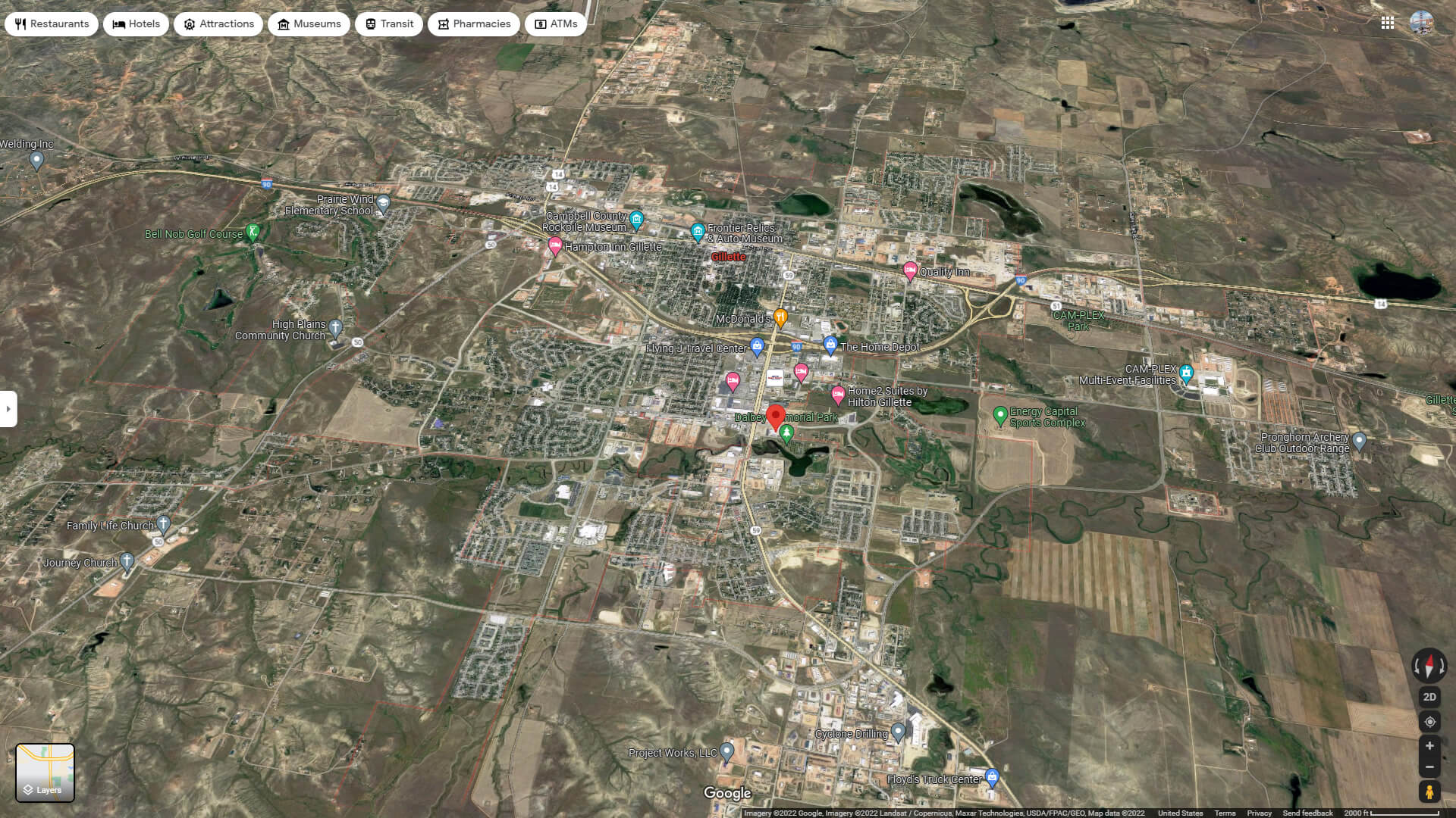 Gillette Wyoming Map - United States