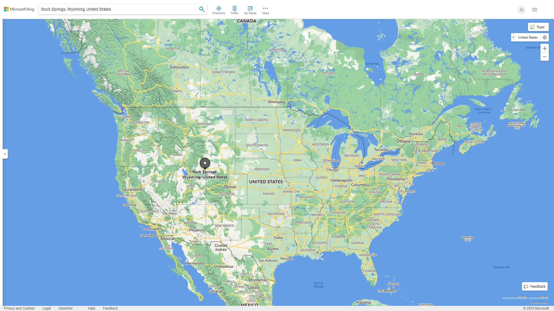 Rock Springs, Wyoming Map