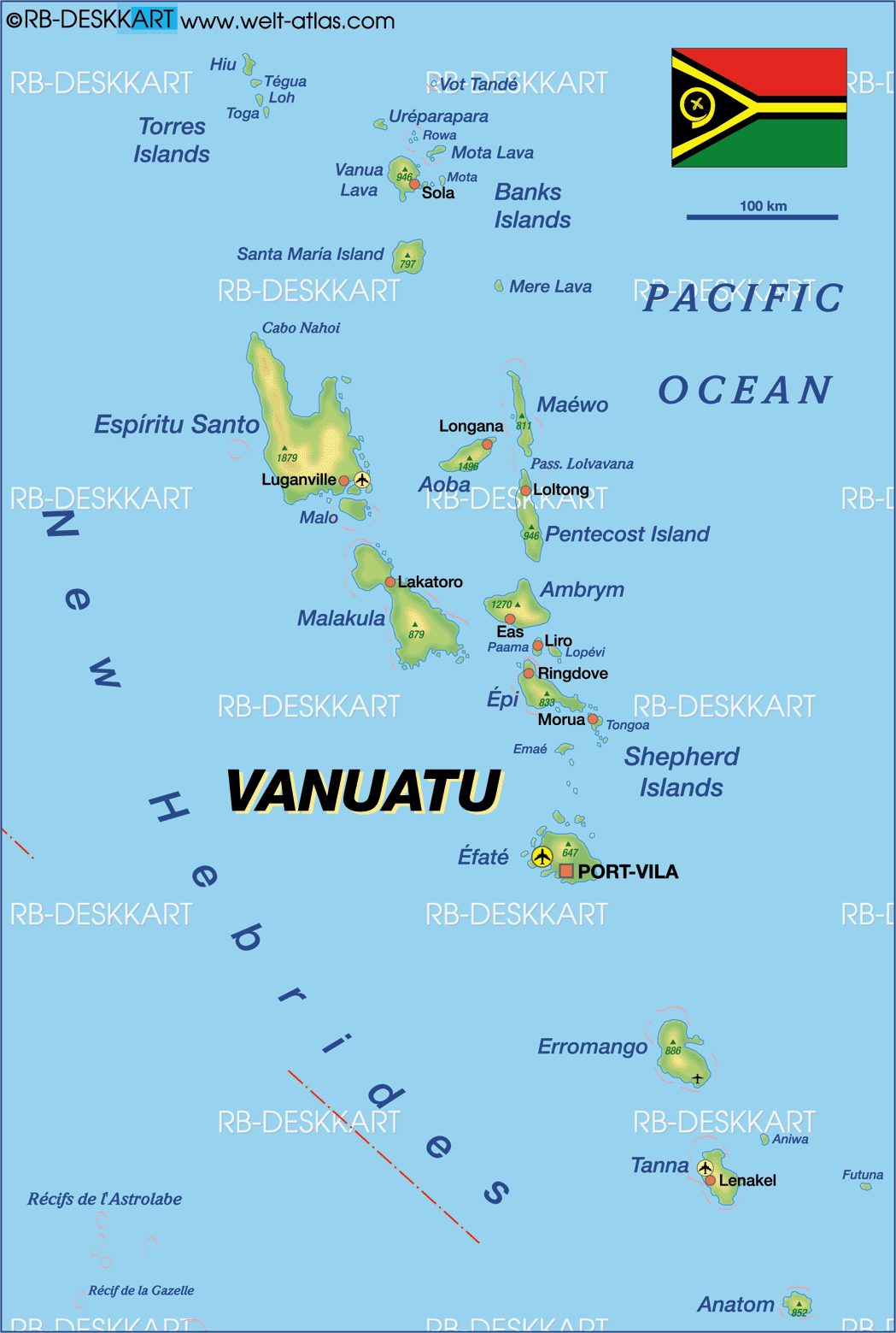 Vanuatu Map