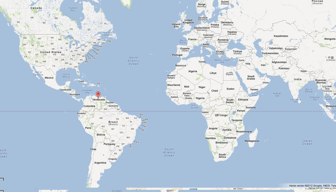 World Map Venezuela - Wayne Baisey