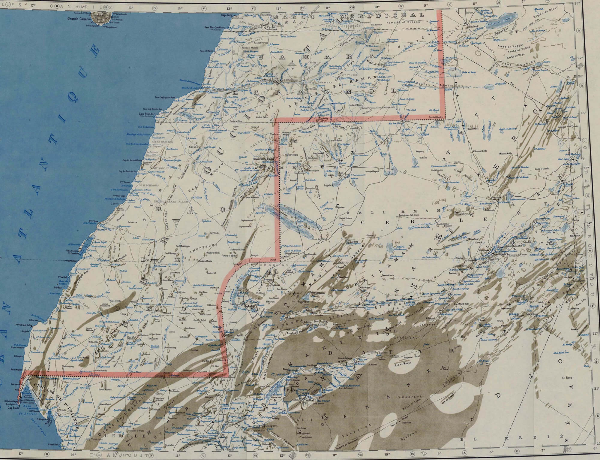 Western Sahara Map